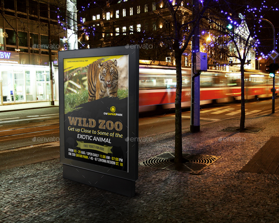 Zoo Poster Template, Print Templates | GraphicRiver