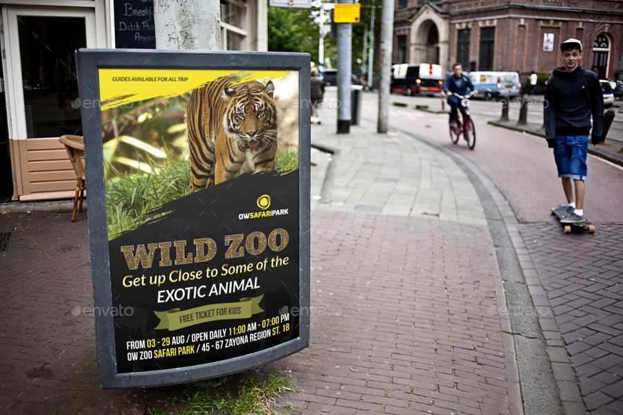 Zoo Poster Template, Print Templates | GraphicRiver
