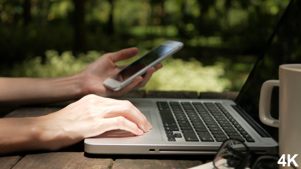 Smartphone And Laptop, Stock Footage | VideoHive