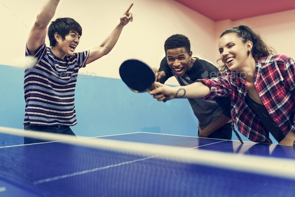 Table Tennis Ping-Pong Friends Sport Concept Stock Photo by Rawpixel