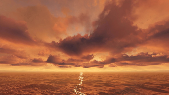 Cinematic Beautiful Sunset - Ocean, Motion Graphics | VideoHive
