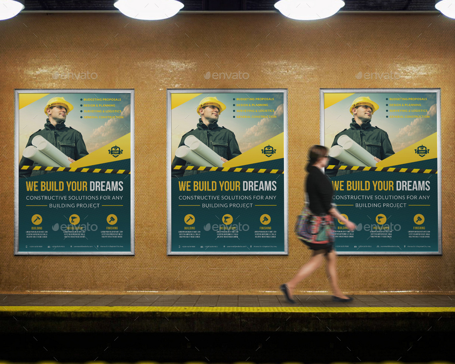 Construction Poster Template Vol.5 by OWPictures | GraphicRiver