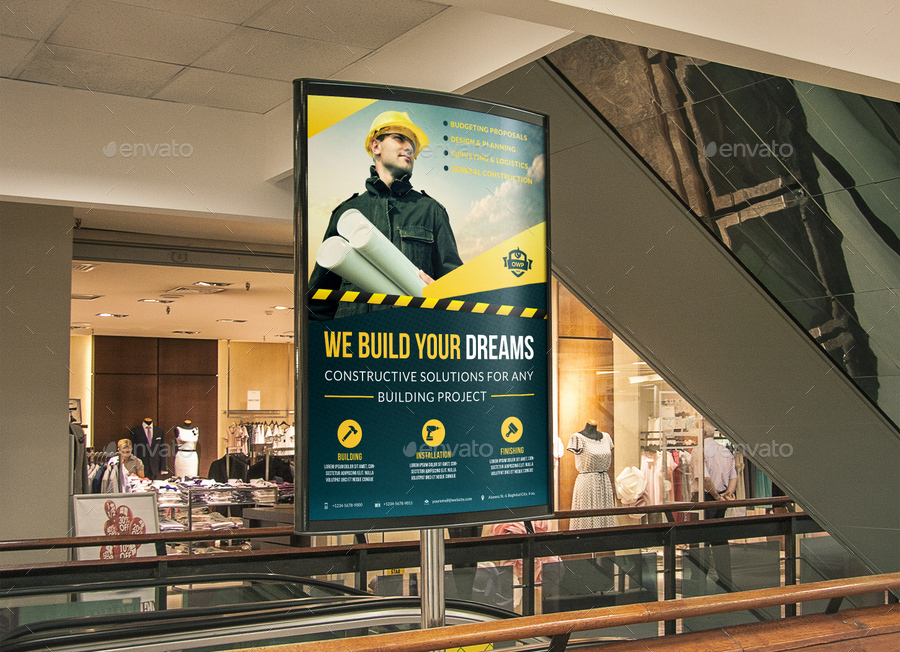 Construction Poster Template Vol.5 by OWPictures | GraphicRiver