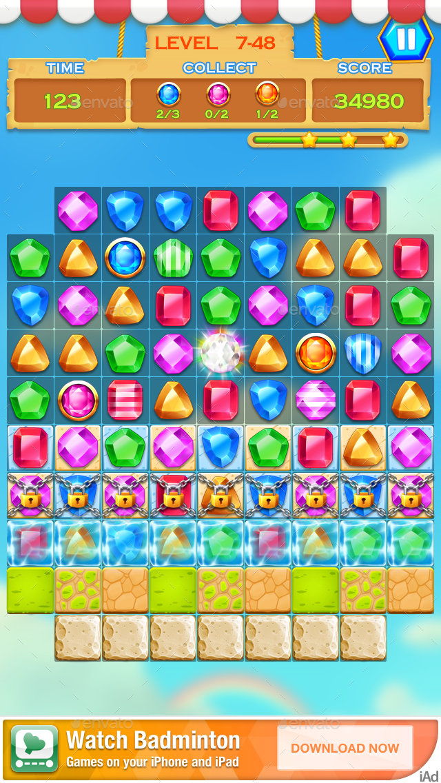 Match 3 Game Assets, Game Assets | GraphicRiver