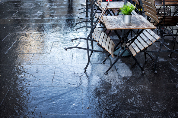 Street after rain Stock Photo by magone | PhotoDune