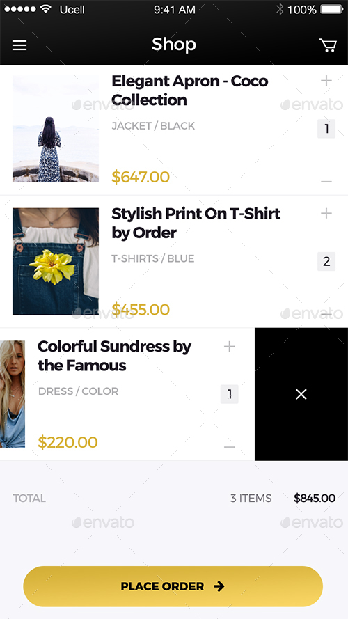 Fashion Luxury Product Mobile UI, Web Elements | GraphicRiver