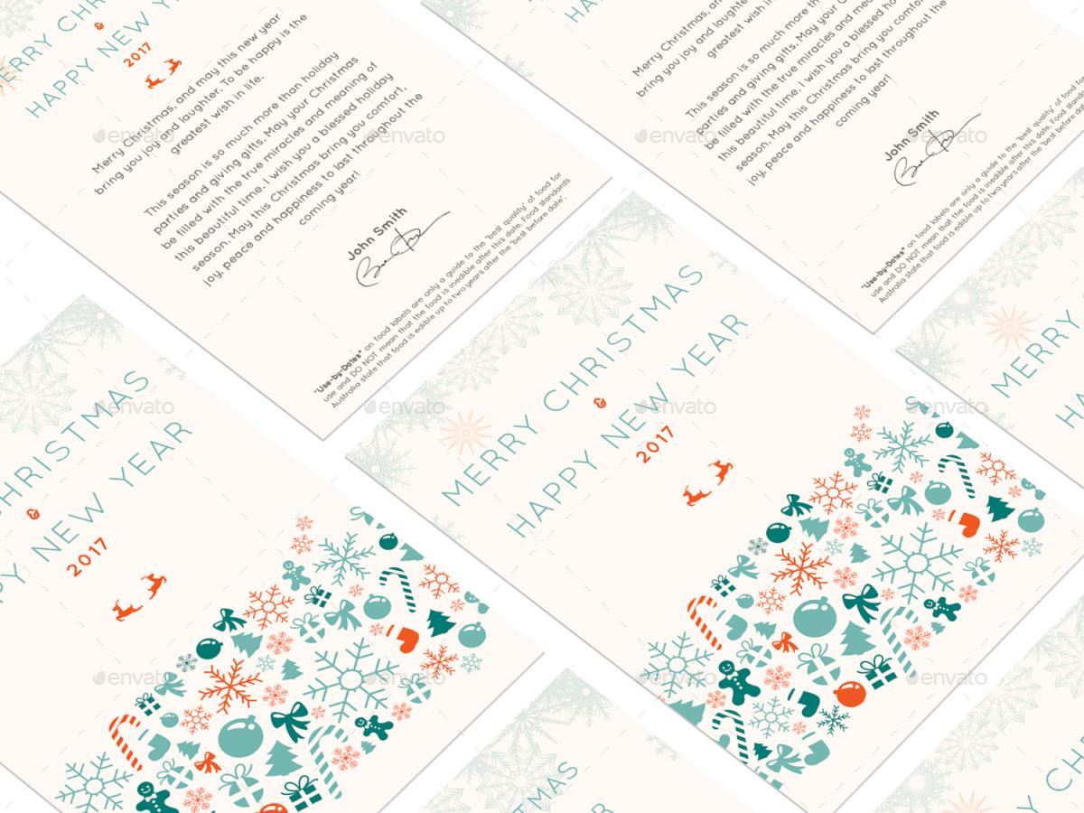 Christmas Holiday Postcard, Print Templates | GraphicRiver