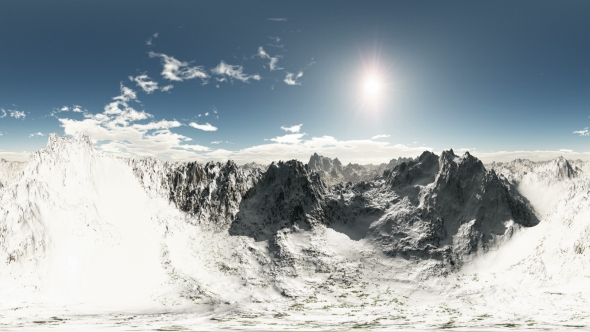 Aerial VR 360 Panorama of Mountains, Motion Graphics | VideoHive