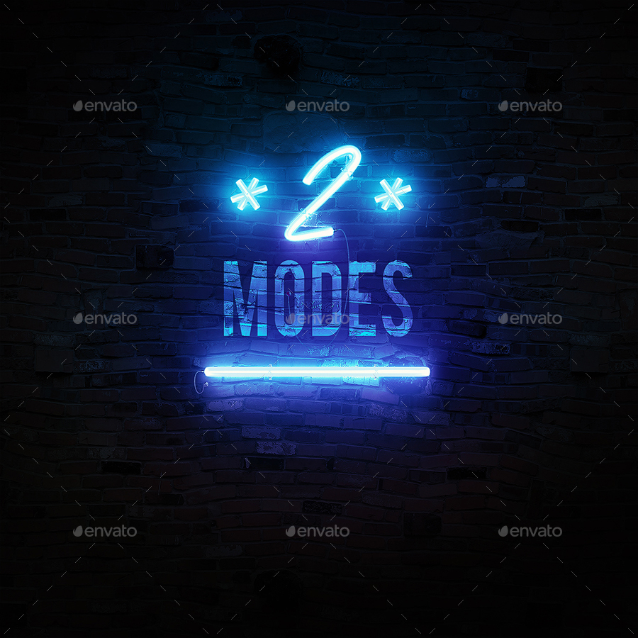 PSD Neon Font Mock-up, Graphics | GraphicRiver