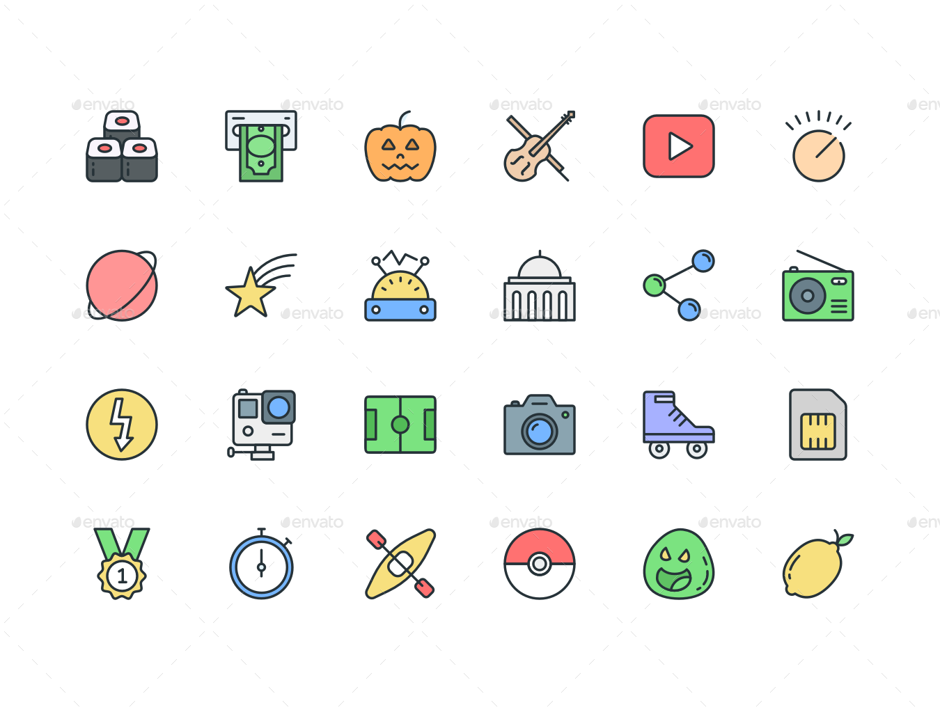 Pioneer Icons. 1010 icons in 3 styles, Icons | GraphicRiver
