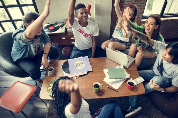 Diverse Group People High Five Concept Stock Photo by Rawpixel | PhotoDune