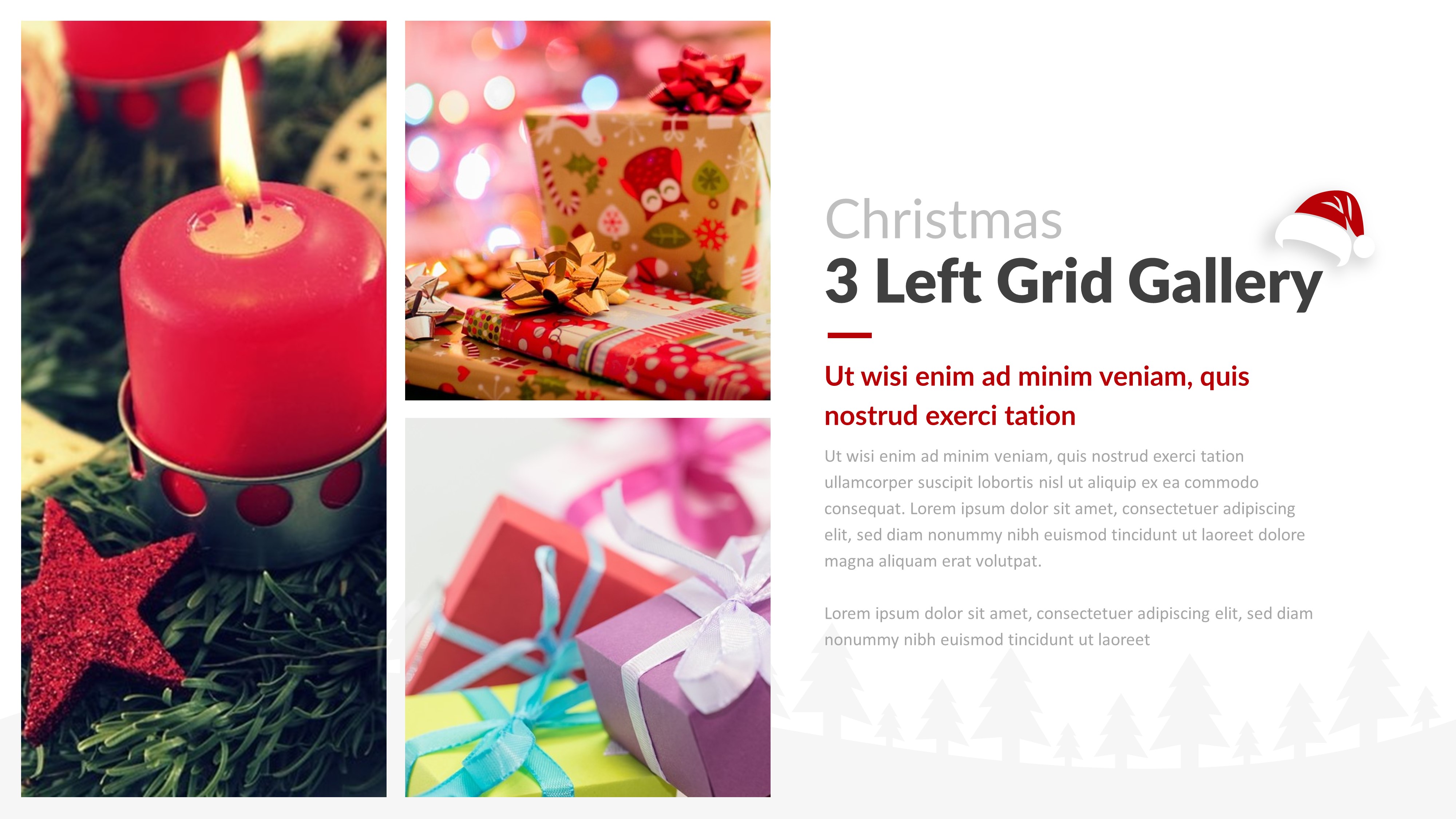 Christmas Package Business PowerPoint Template, Presentation Templates
