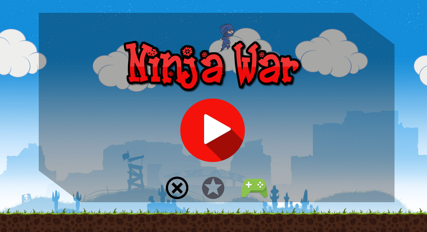 Ninja War - HTML5 Game + Admob (Construct 2 - CAPX) by hamzawasim3