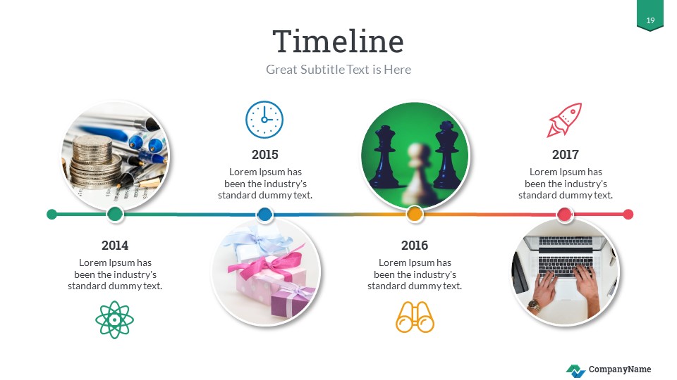 Timeline Success PowerPoint Presentation Template, Presentation Templates