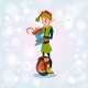 Green Elf Ride Electric Mono Wheel Christmas, Vectors | GraphicRiver