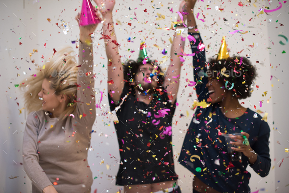 confetti party Stock Photo by dotshock | PhotoDune