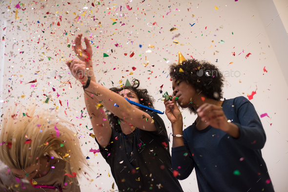 confetti party Stock Photo by dotshock | PhotoDune