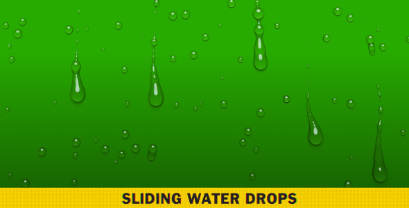 Sliding Water Drops, Motion Graphics | VideoHive