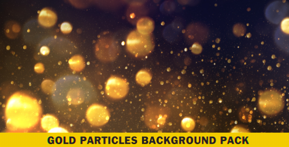 Gold Particles Background Pack, Motion Graphics | VideoHive