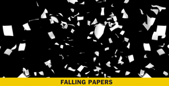 Falling Papers, Motion Graphics | VideoHive