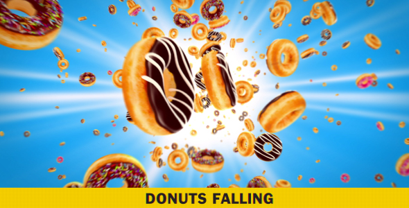 Donuts Falling, Motion Graphics | VideoHive
