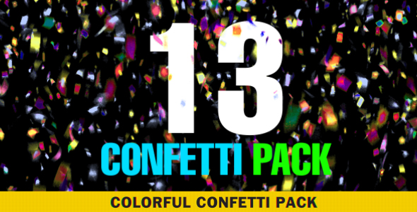 Colorful Confetti Pack, Motion Graphics | VideoHive