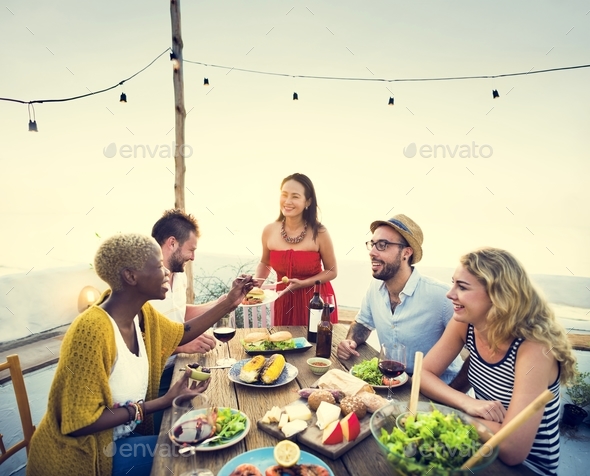 Group Of People Dining Concept Stock Photo by Rawpixel | PhotoDune