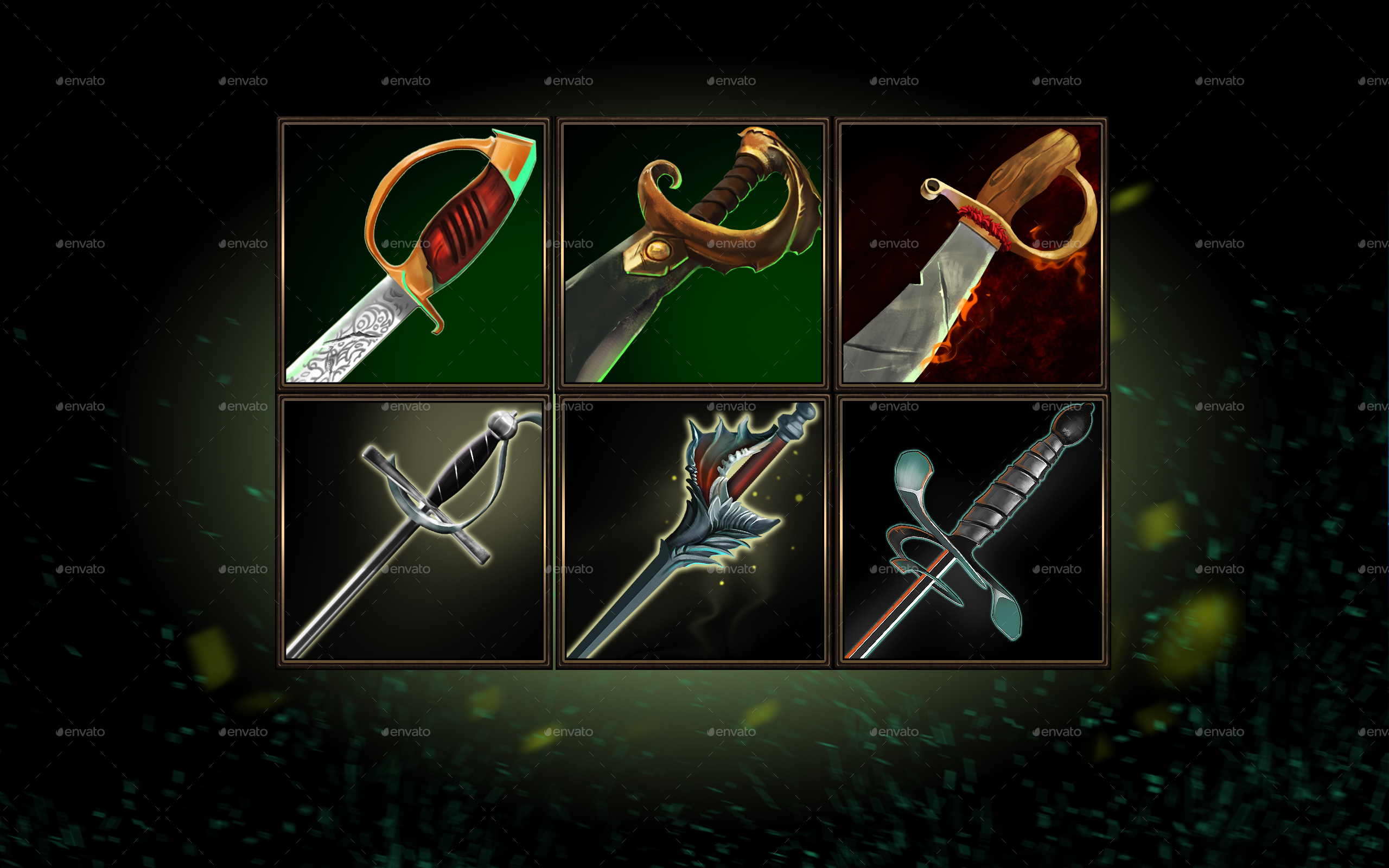 Weapons Icons Pack, Game Assets | GraphicRiver