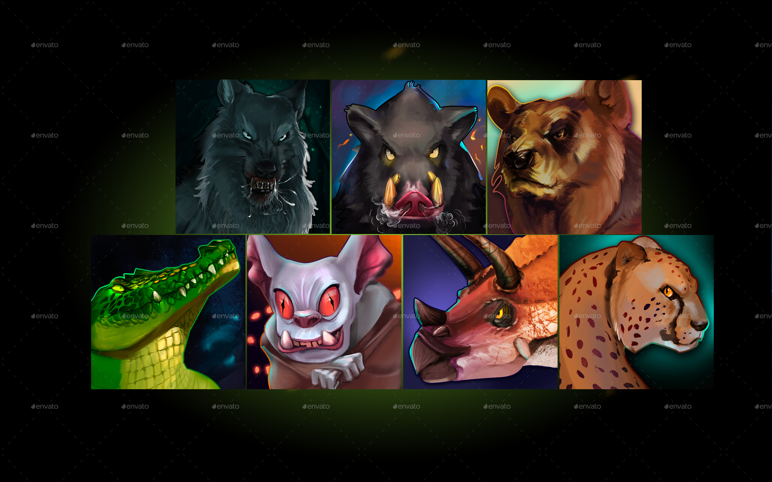 Animals Icons Pack, Game Assets | GraphicRiver