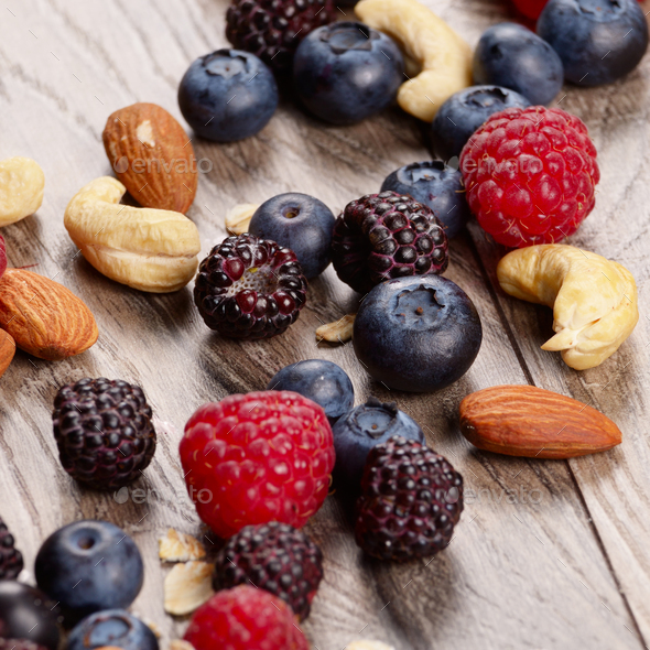 Nuts and berries Stock Photo by DmytroMykhailov | PhotoDune