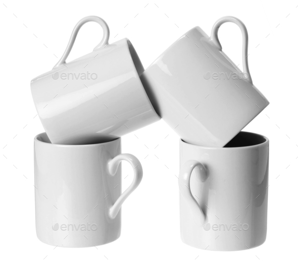 Stack of Cups Stock Photo by lightzone | PhotoDune