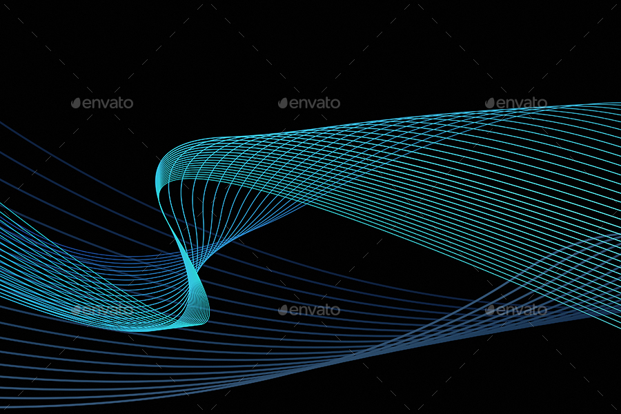 Network Wave Backgrounds, Graphics | GraphicRiver