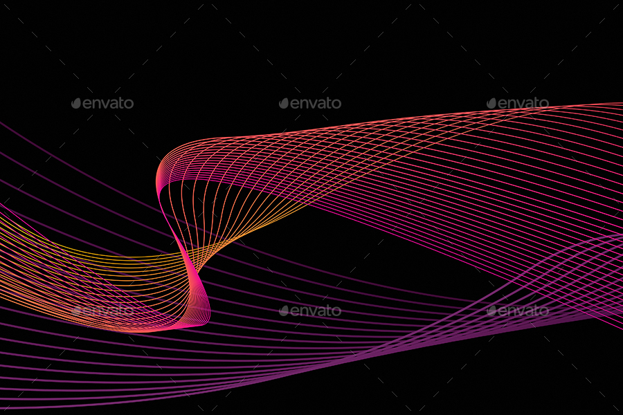 Network Wave Backgrounds, Graphics | GraphicRiver