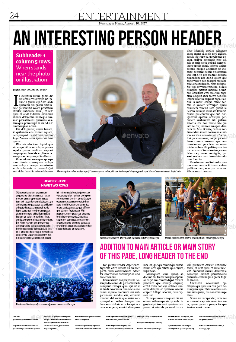 Daily Newspaper, Print Templates | GraphicRiver