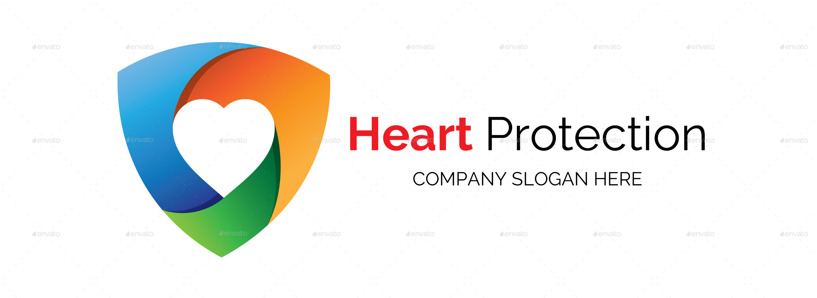 Heart Protect - Logo Template, Logo Templates | GraphicRiver