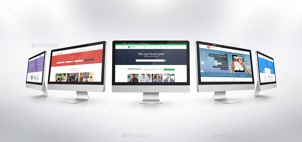 Desktop Website Mock-Up V1, Graphics | GraphicRiver