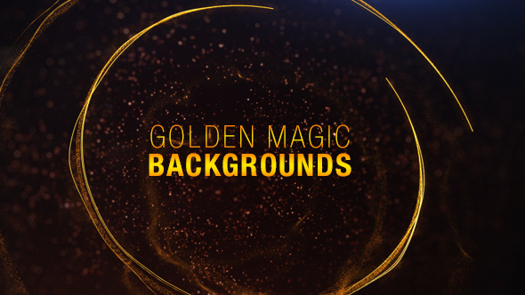 Magic Gold Backgrounds, Motion Graphics | VideoHive
