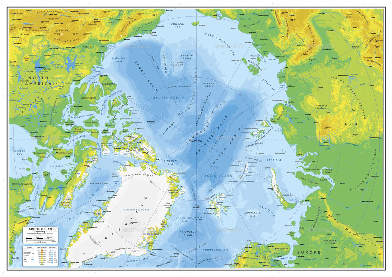 World Physical Map, Vectors | GraphicRiver