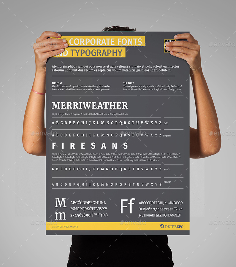 Brand Typography Template, Print Templates | GraphicRiver