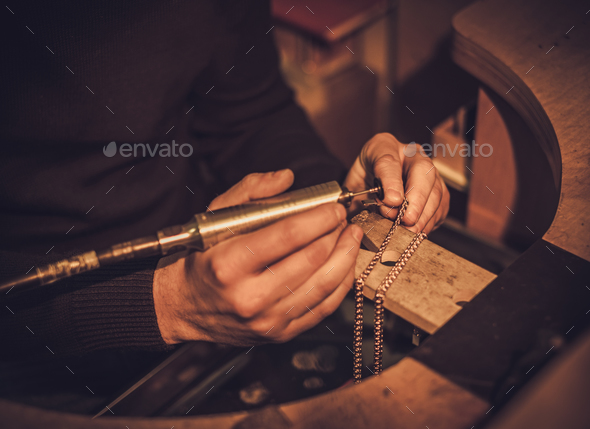 Jeweler at work in jewelery workshop Stock Photo by Nejron | PhotoDune