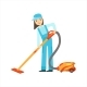 Girl Using The Vacuum Cleaner, Cleaning Service, Graphics | GraphicRiver