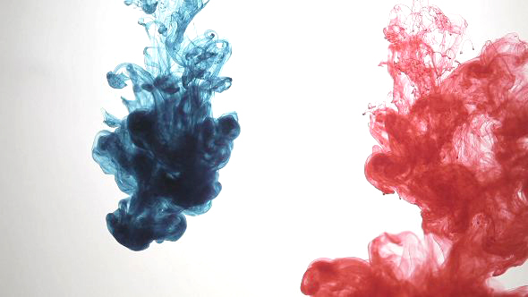 Ink in Water Red Blue, Stock Footage | VideoHive