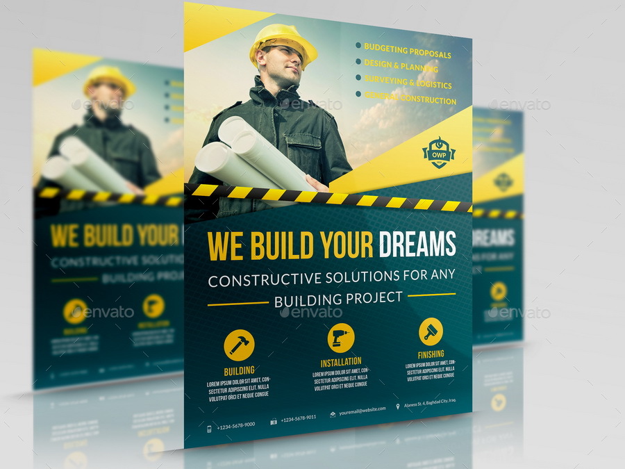 Construction Advertising Bundle Vol.4, Print Templates | GraphicRiver