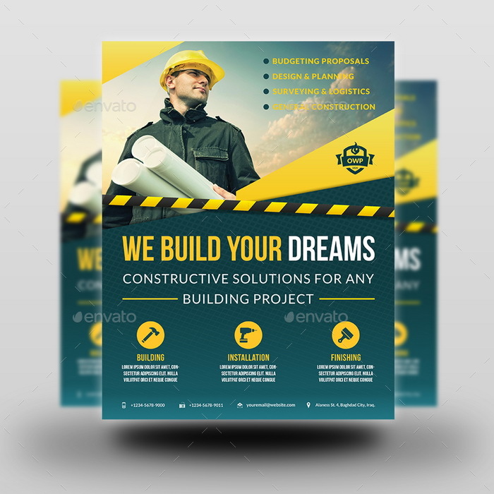 Construction Advertising Bundle Vol.4, Print Templates | GraphicRiver
