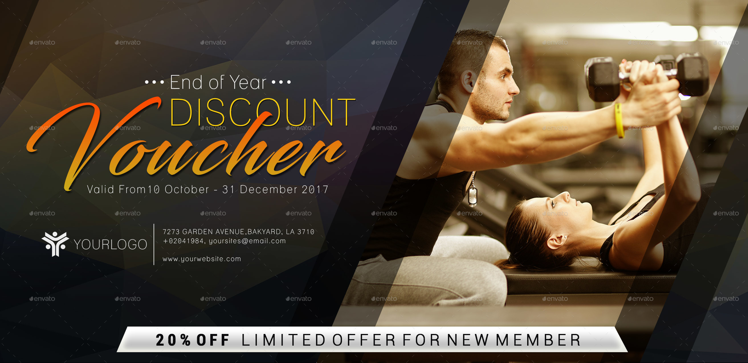 Discount Voucher Template, Print Templates | GraphicRiver