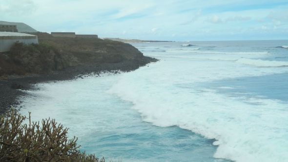 Beach of Volcanic Islands in the Atlantic Ocean, Stock Footage | VideoHive