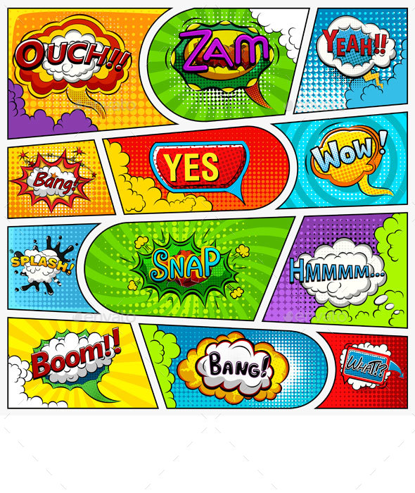 Comic Book Page, Vectors | GraphicRiver