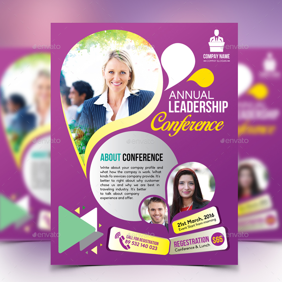 Conference Flyer, Print Templates | GraphicRiver