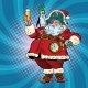 Santa Claus Pirate Wishes Merry Christmas, Vectors | GraphicRiver
