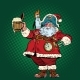 Santa Claus Congratulates St. Patricks Day, Vectors | GraphicRiver